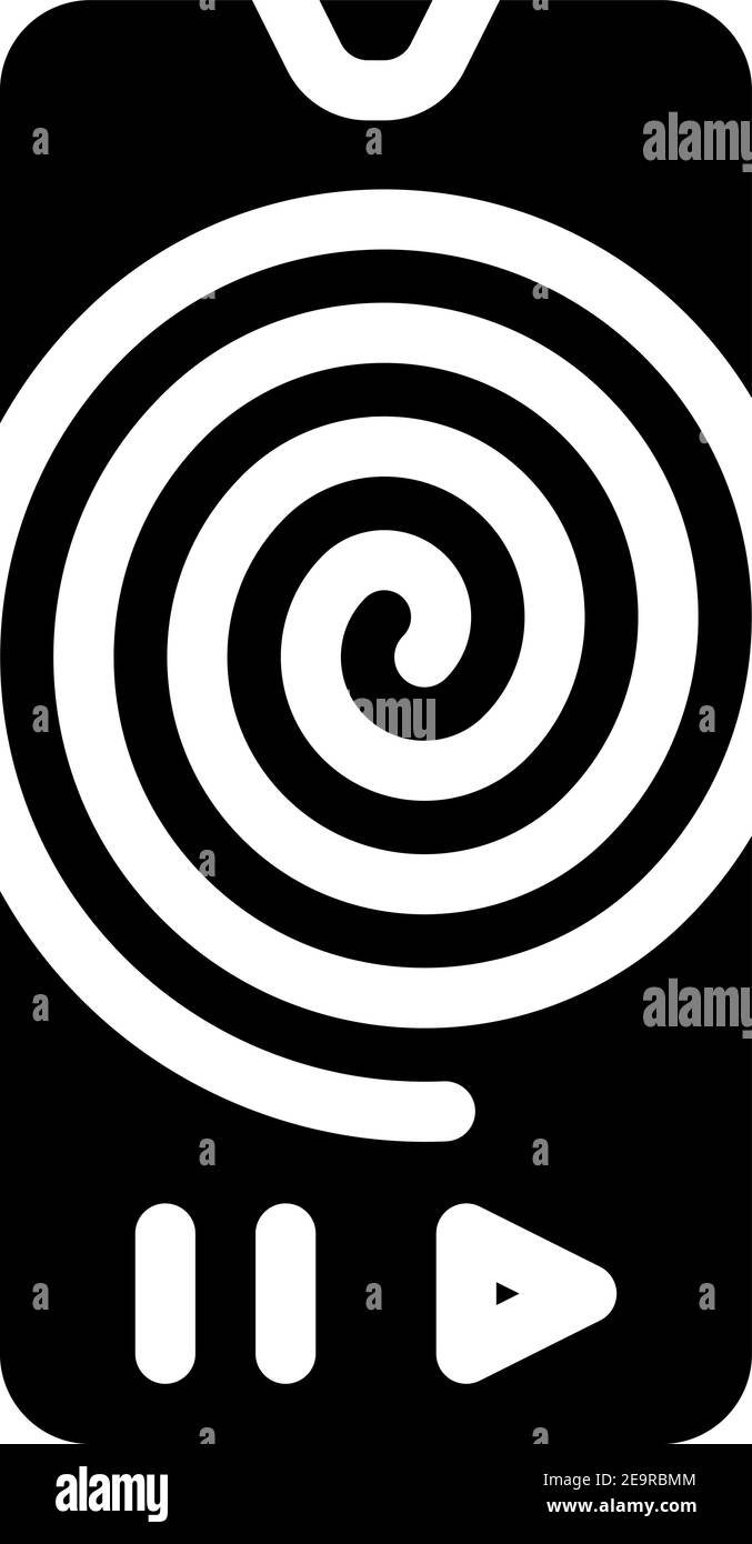 relaxation phone app glyph icon vector illustration Stock Vector Image ...