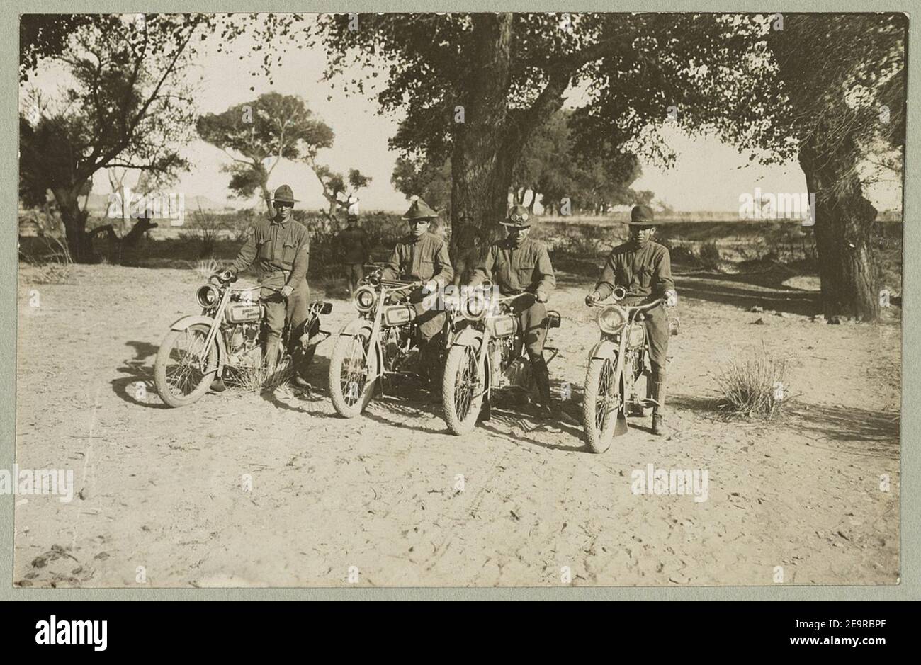 Motorcycle squad attached to brigade headquarters near Casa Grandes ...