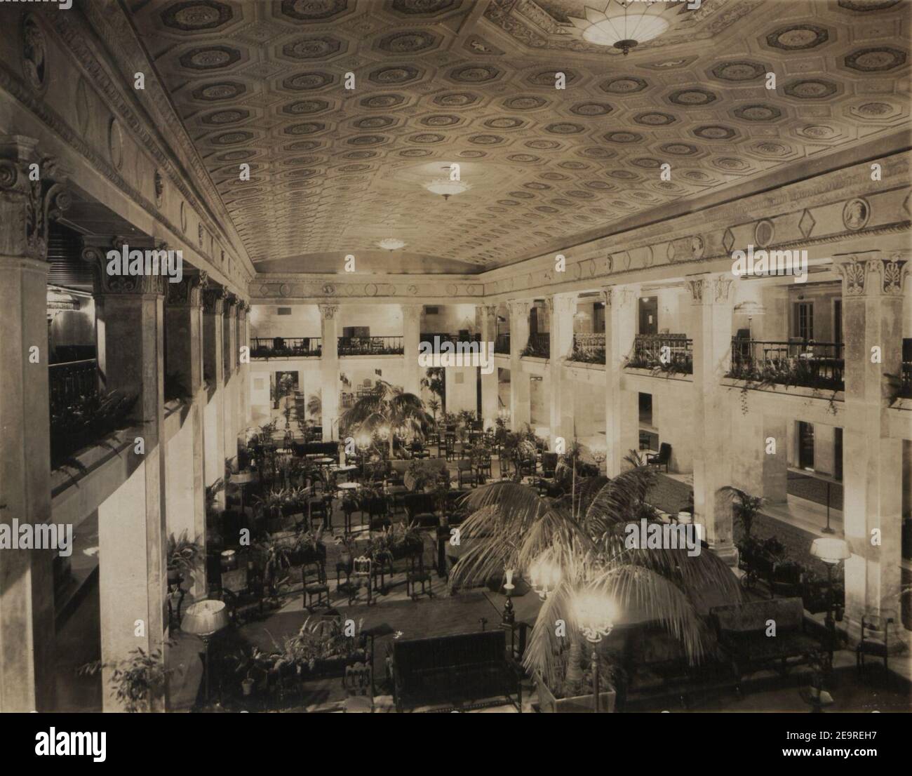 Mount Royal Hotel Lobby, looking north (HS85-10-41104 Stock Photo - Alamy