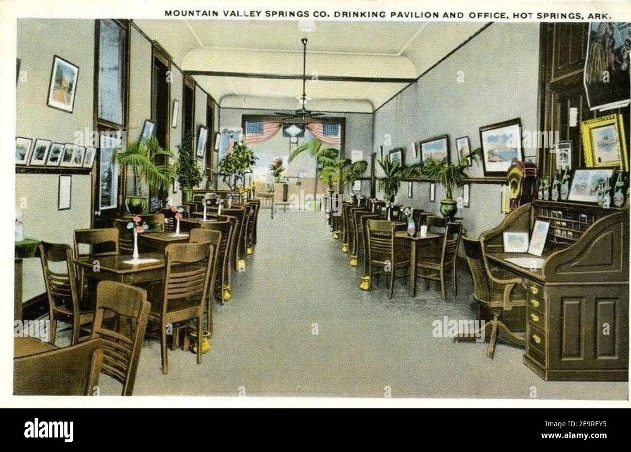 Mountain Valley Springs Company Drinking Pavilion and Office Stock ...