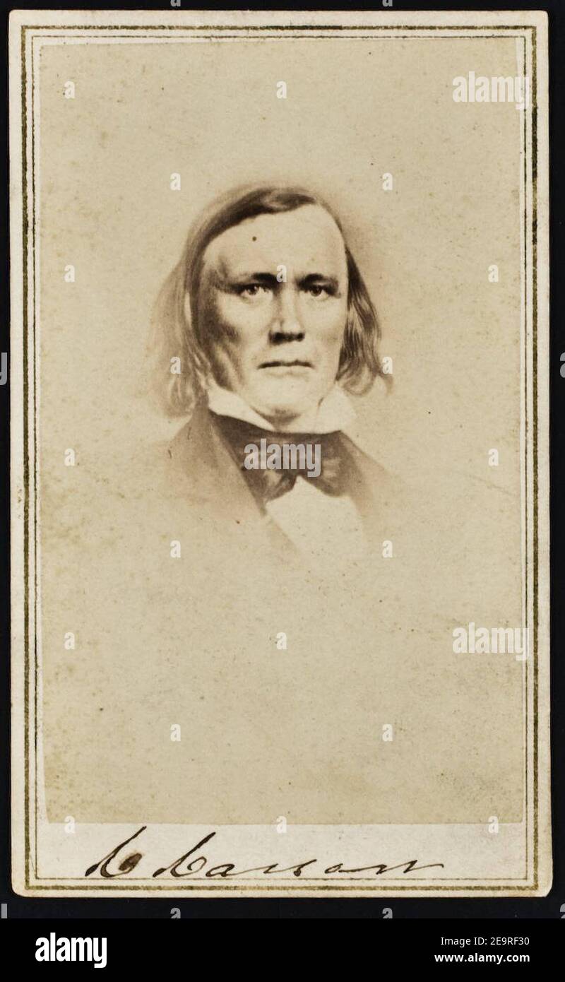 Mounted photograph of Christopher Carson Stock Photo - Alamy