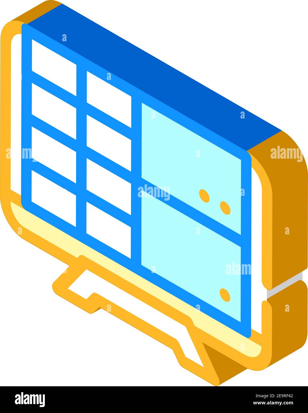 monitor with camera video isometric icon vector illustration Stock ...