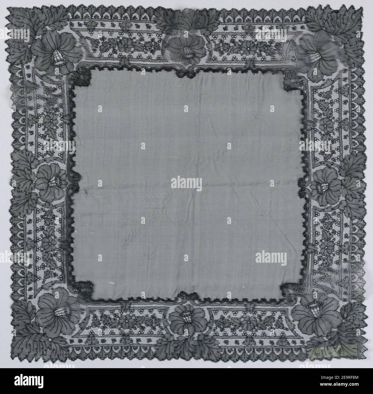 Mourning Handkerchief (France), 19th century Stock Photo - Alamy