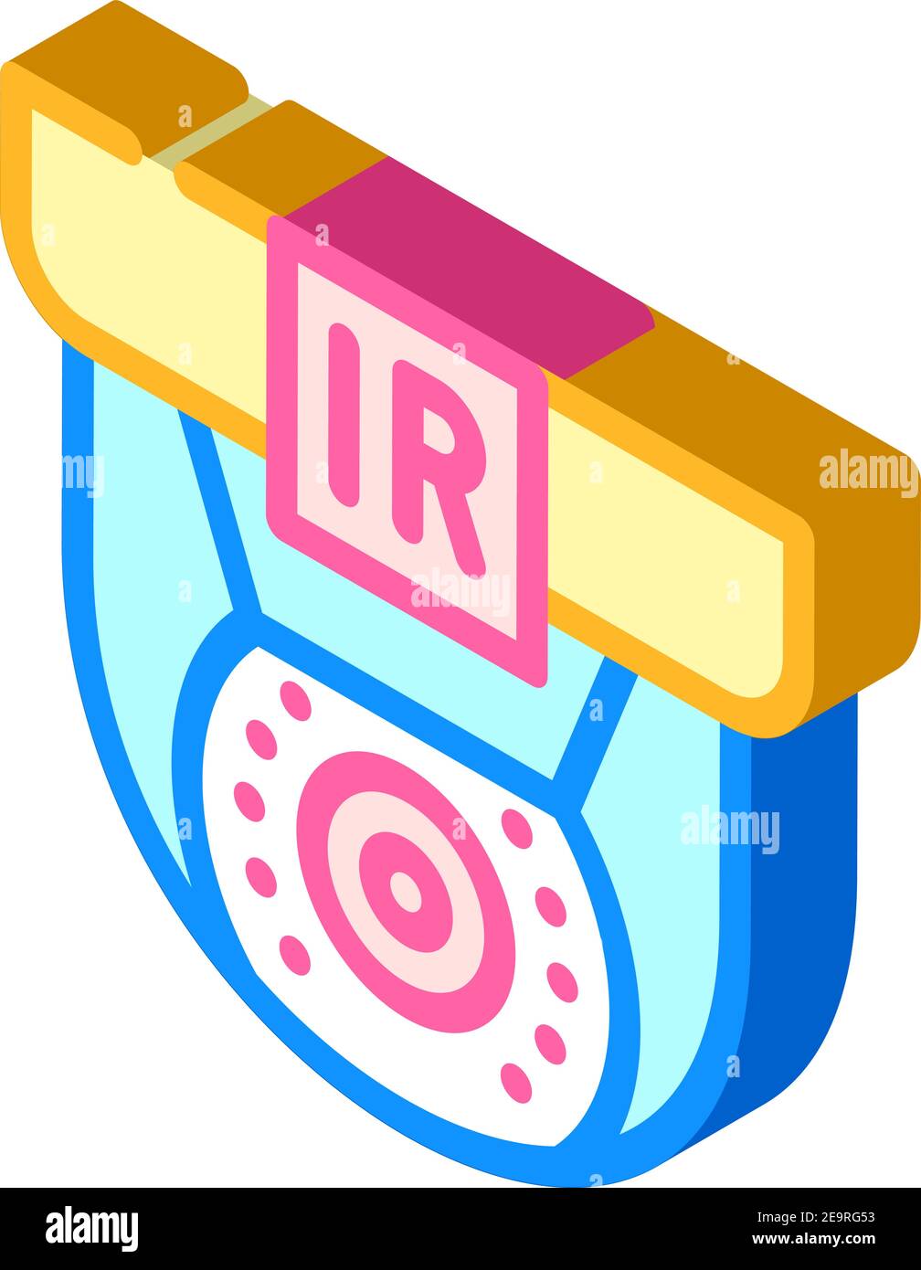 infrared video camera isometric icon vector illustration Stock Vector ...