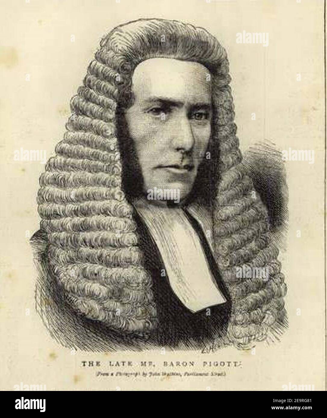 Mr Baron Pigott 1875 Stock Photo - Alamy