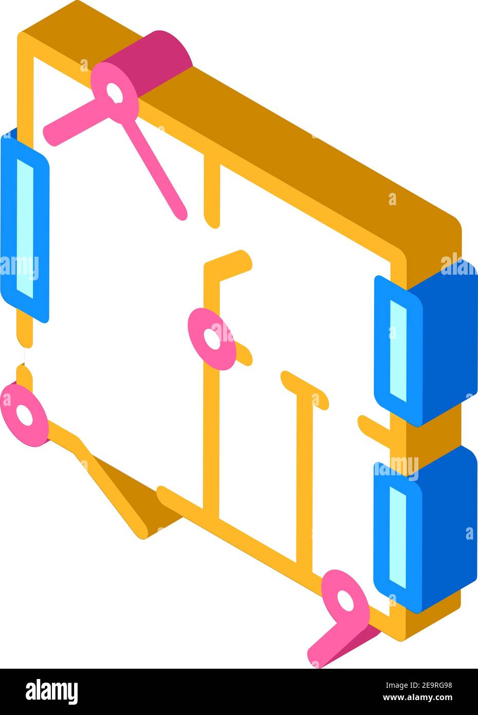 camera place plan isometric icon vector illustration Stock Vector Image ...
