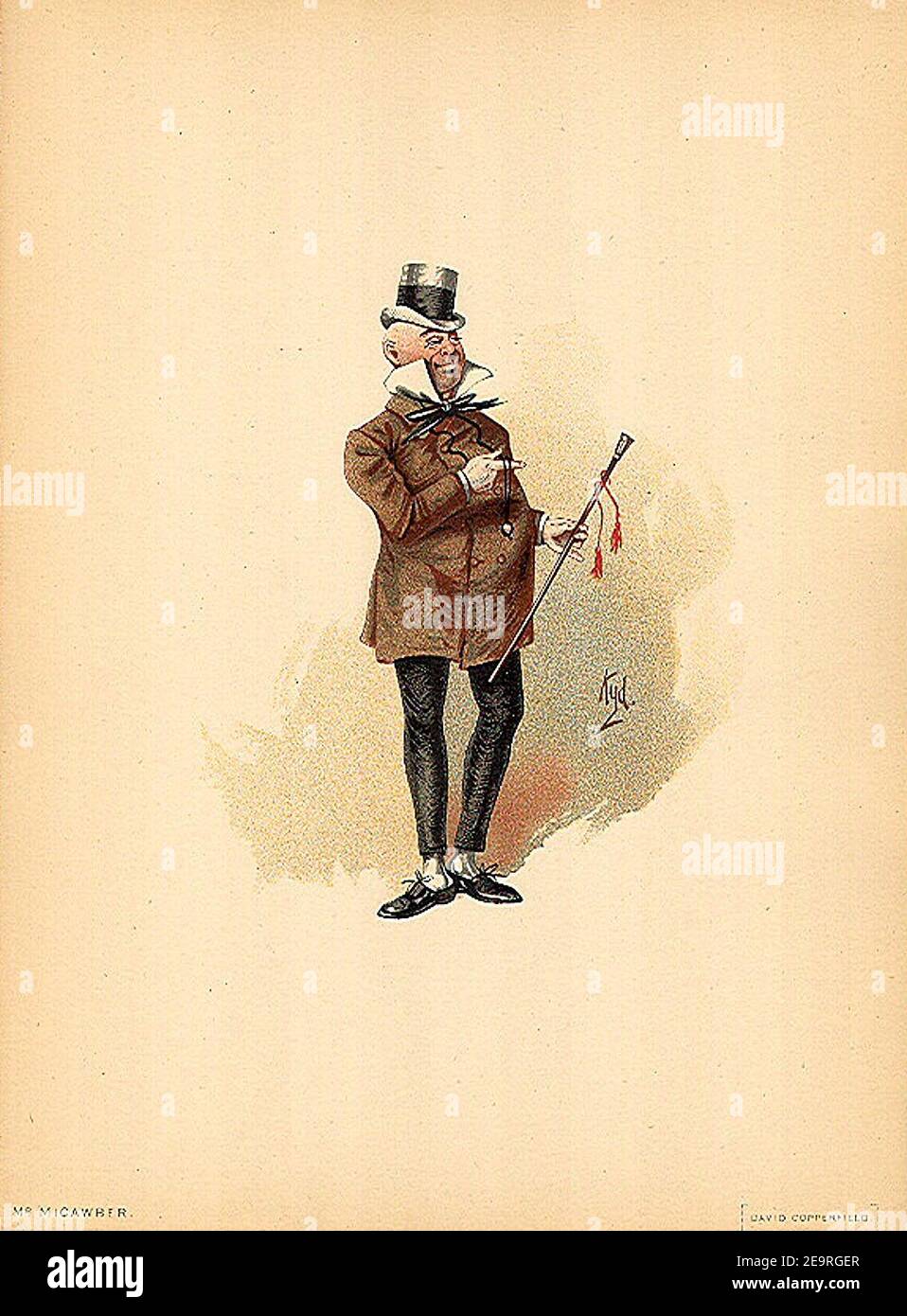 Mr Micawber 1889 Dickens David Copperfield character by Kyd (Joseph ...