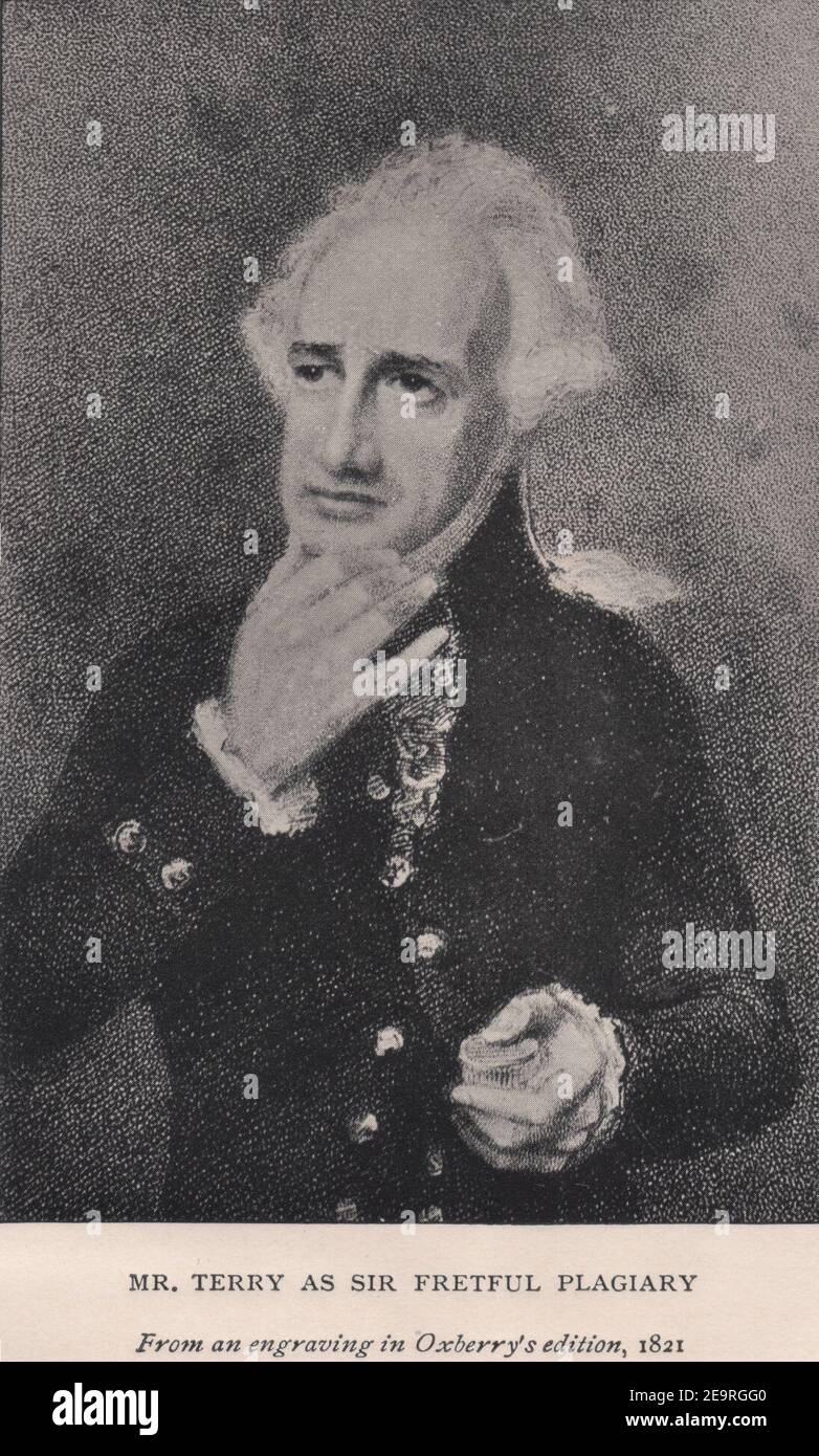 Mr Terry As Sir Fretful Plagiary Stock Photo - Alamy