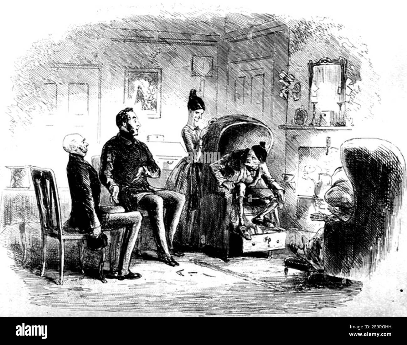 Mr smallweed breaks the pipe of peace hi-res stock photography and ...