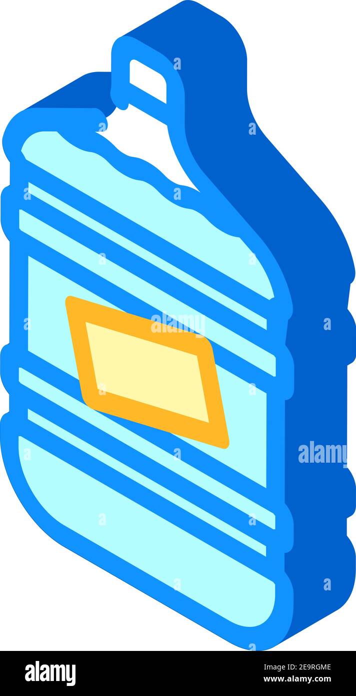 water bottle isometric icon vector illustration color Stock Vector ...