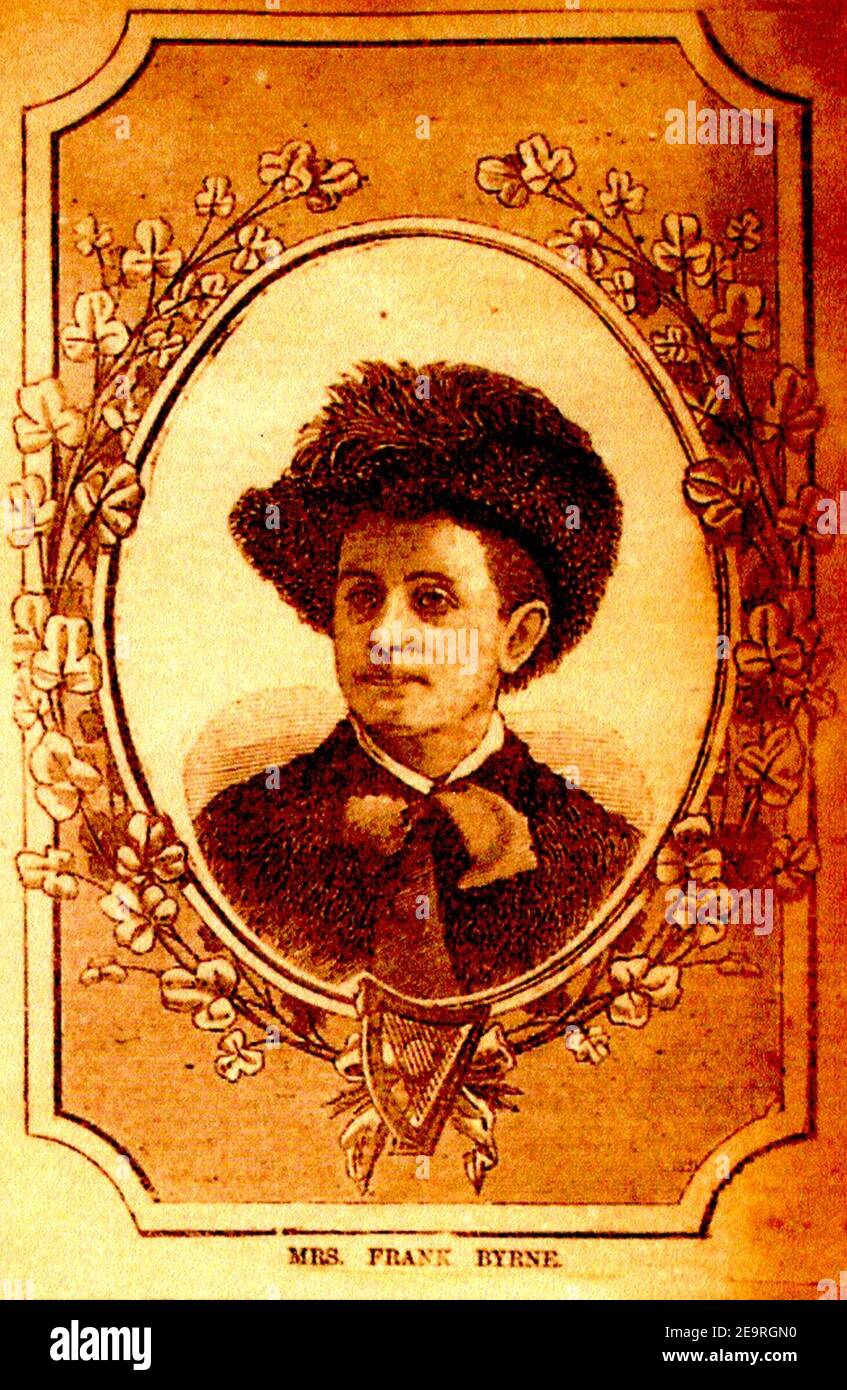 Mr. and Mrs. Frank Byrne (cropped - Mary Ann Byrne Stock Photo - Alamy