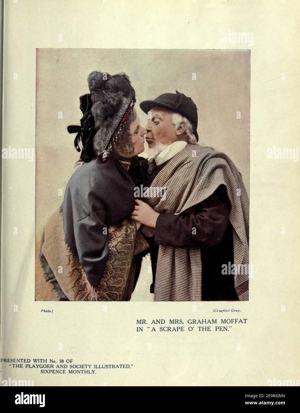Mr. and Mrs. Graham Moffat in ''A Scrape o' the Pen'' Stock Photo - Alamy