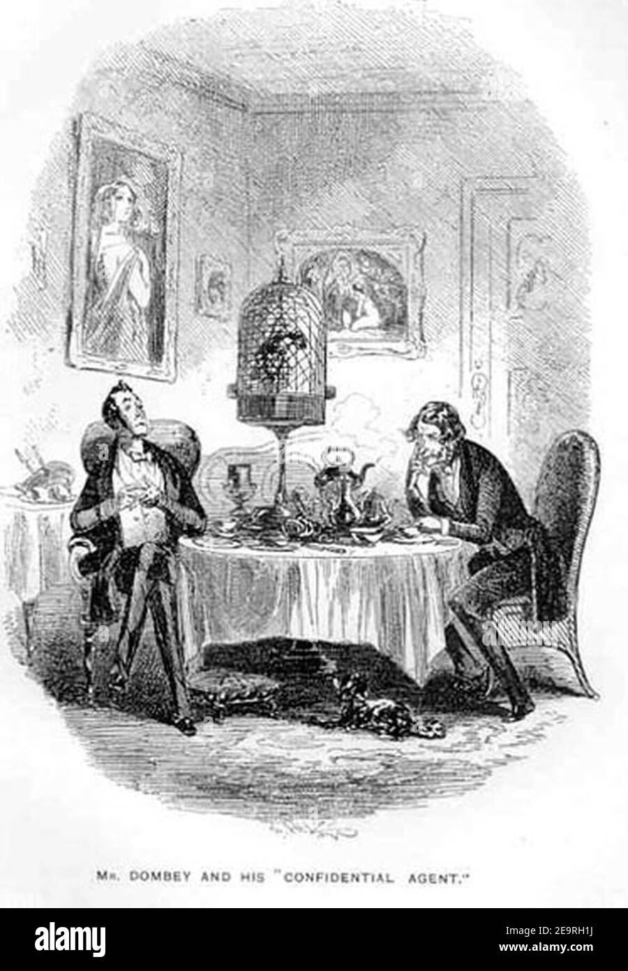 Mr. Dombey and His Confidential Agent. (ch 42 Stock Photo - Alamy