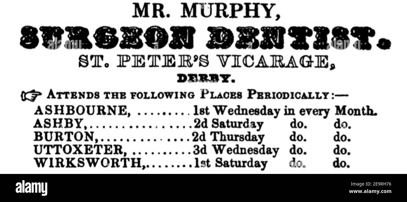 Mr. Murphy, Derby Stock Photo - Alamy