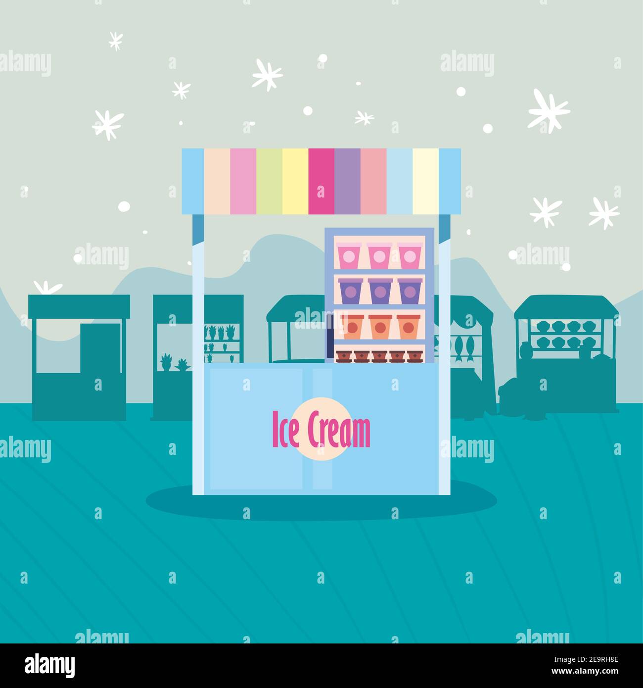 Buying ice cream supermarket hi-res stock photography and images - Alamy