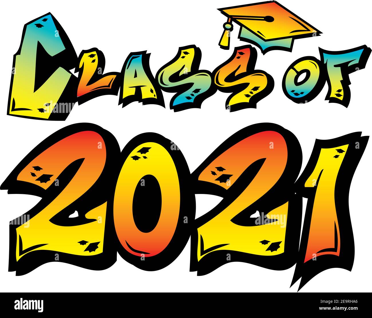 Class of 2021 Graffiti Art Stock Photo - Alamy