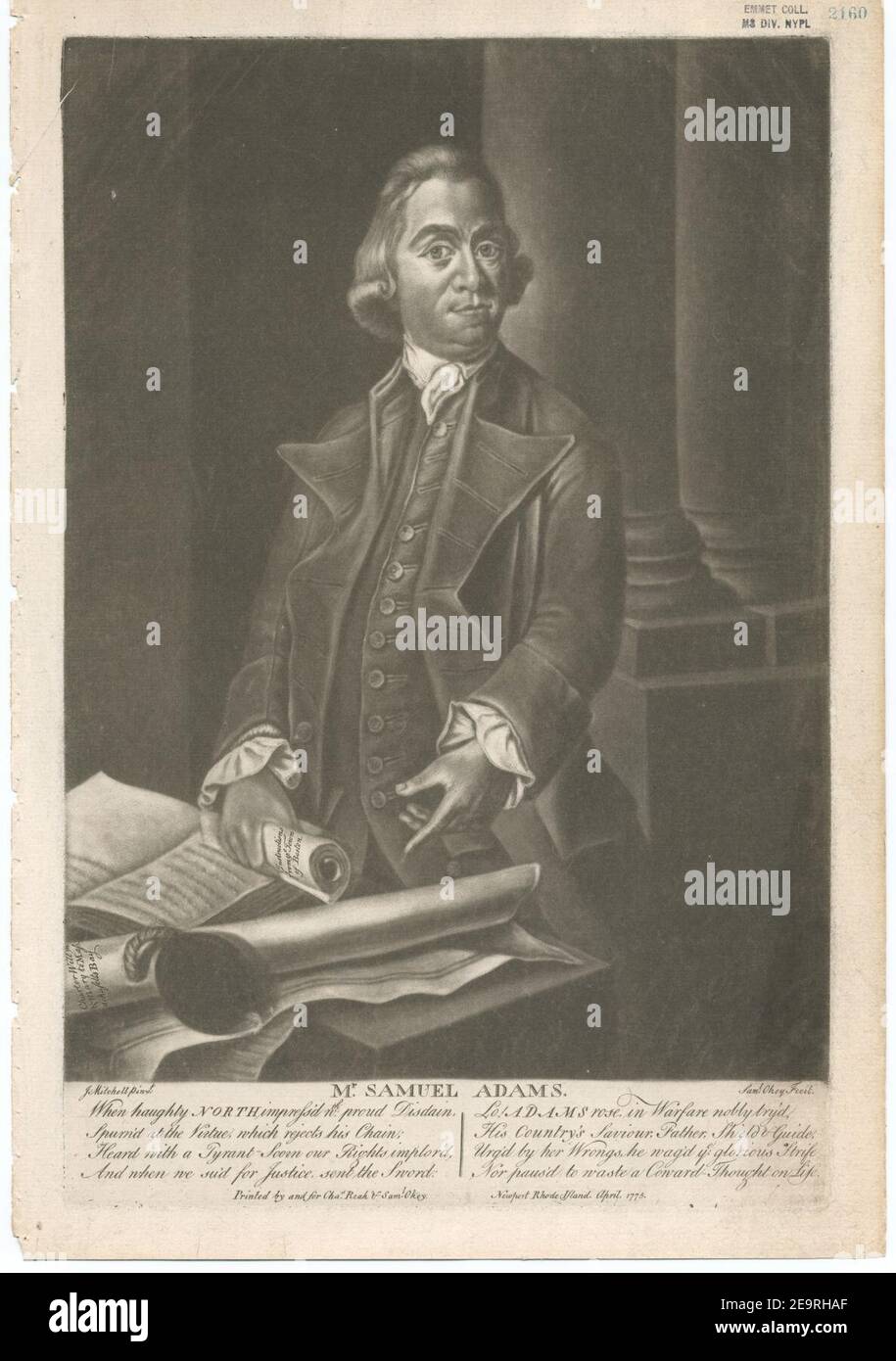 Mr. Samuel Adams Stock Photo - Alamy