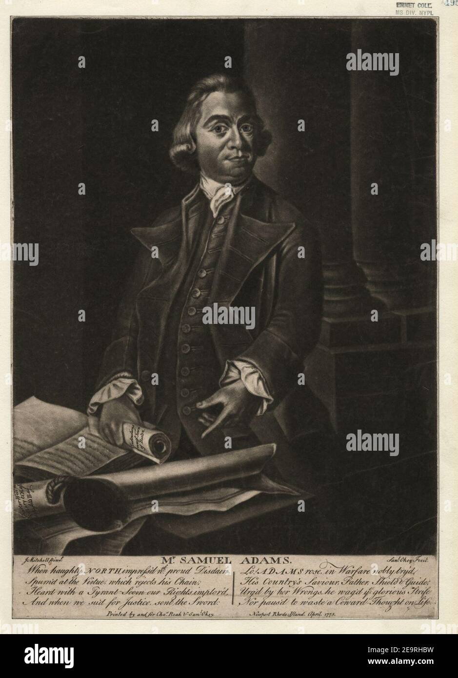Mr. Samuel Adams Stock Photo - Alamy