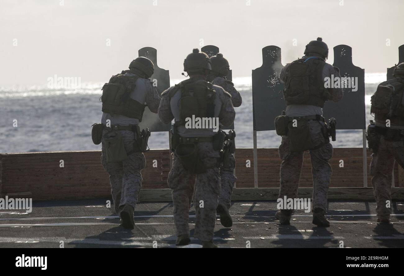 MRF Marines Gun Shoot Stock Photo - Alamy