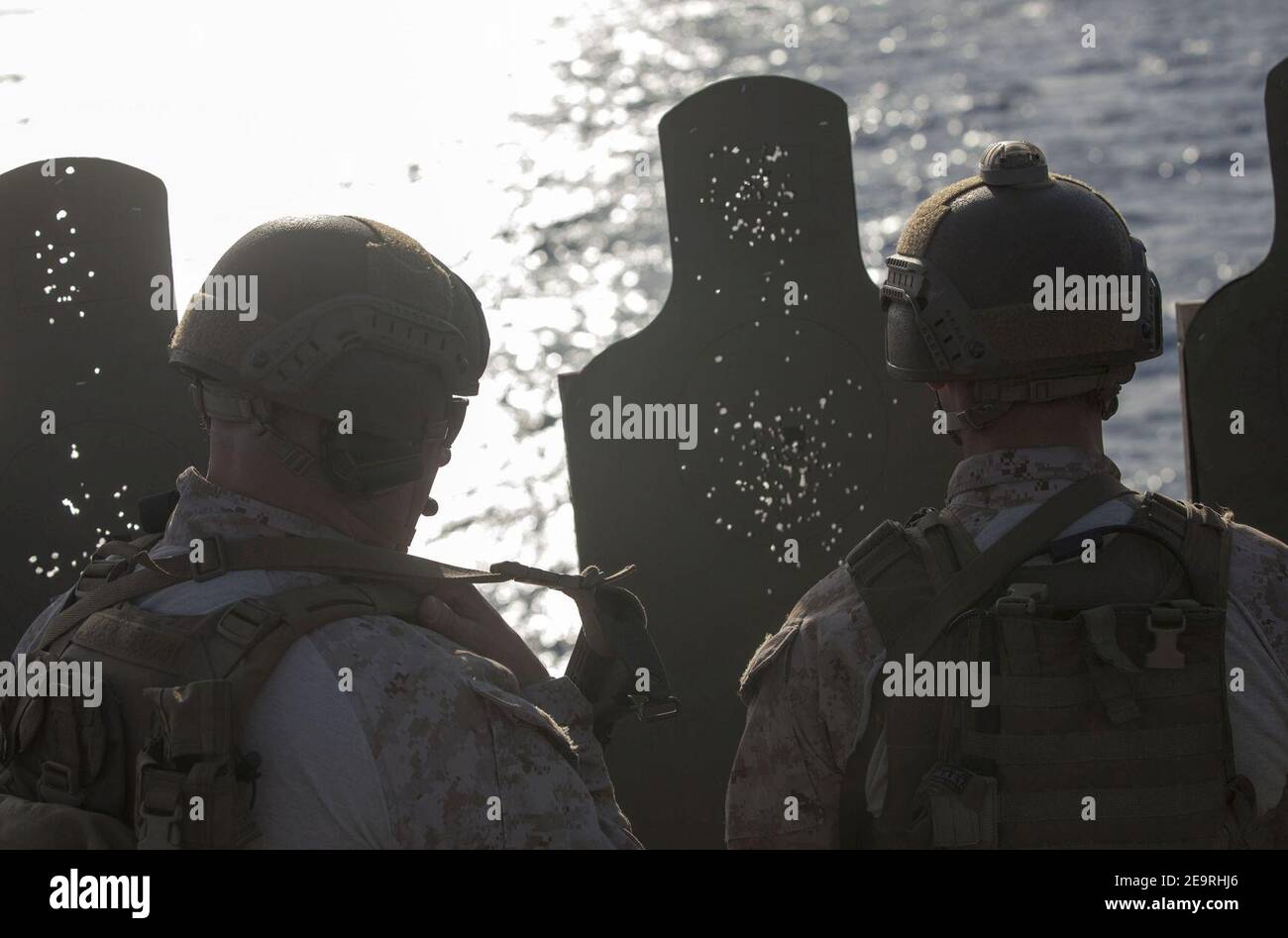 MRF Marines Gun Shoot Stock Photo - Alamy