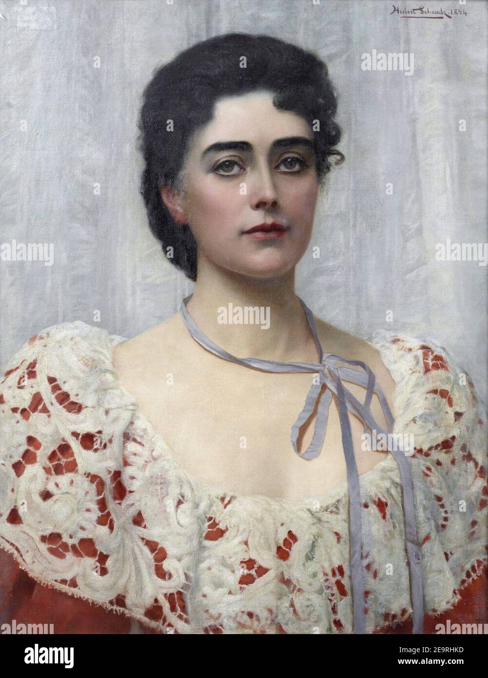 Mrs Alec Tweedie (1862-1940), by Herbert Gustave Schmalz Stock Photo ...