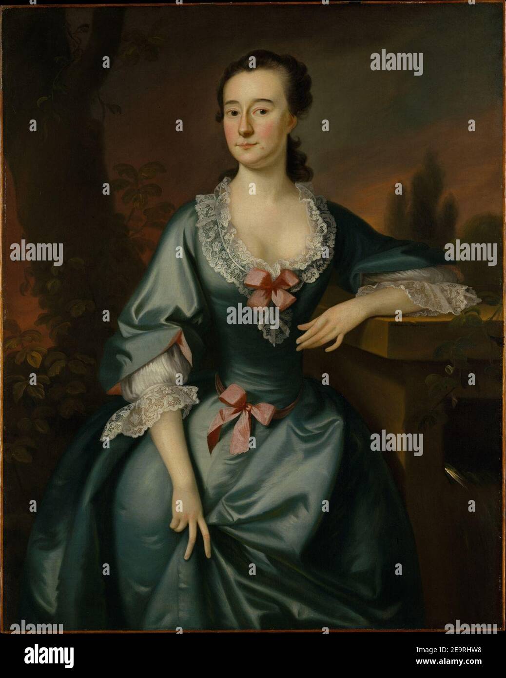 Mrs David Chesebrough (Margaret Sylvester) 1754 by Joseph Blackburn ...