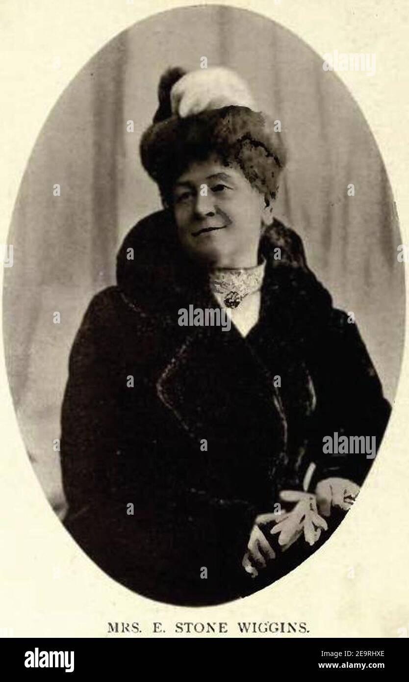 Mrs E Stone Wiggins by William James Topley Stock Photo - Alamy