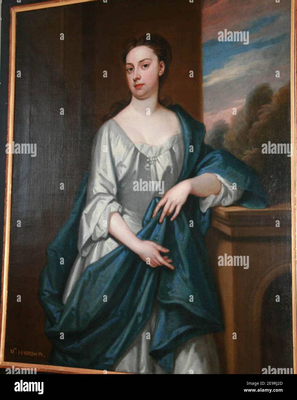 Mrs Harrison portrait painting by Godfreykneller Stock Photo - Alamy
