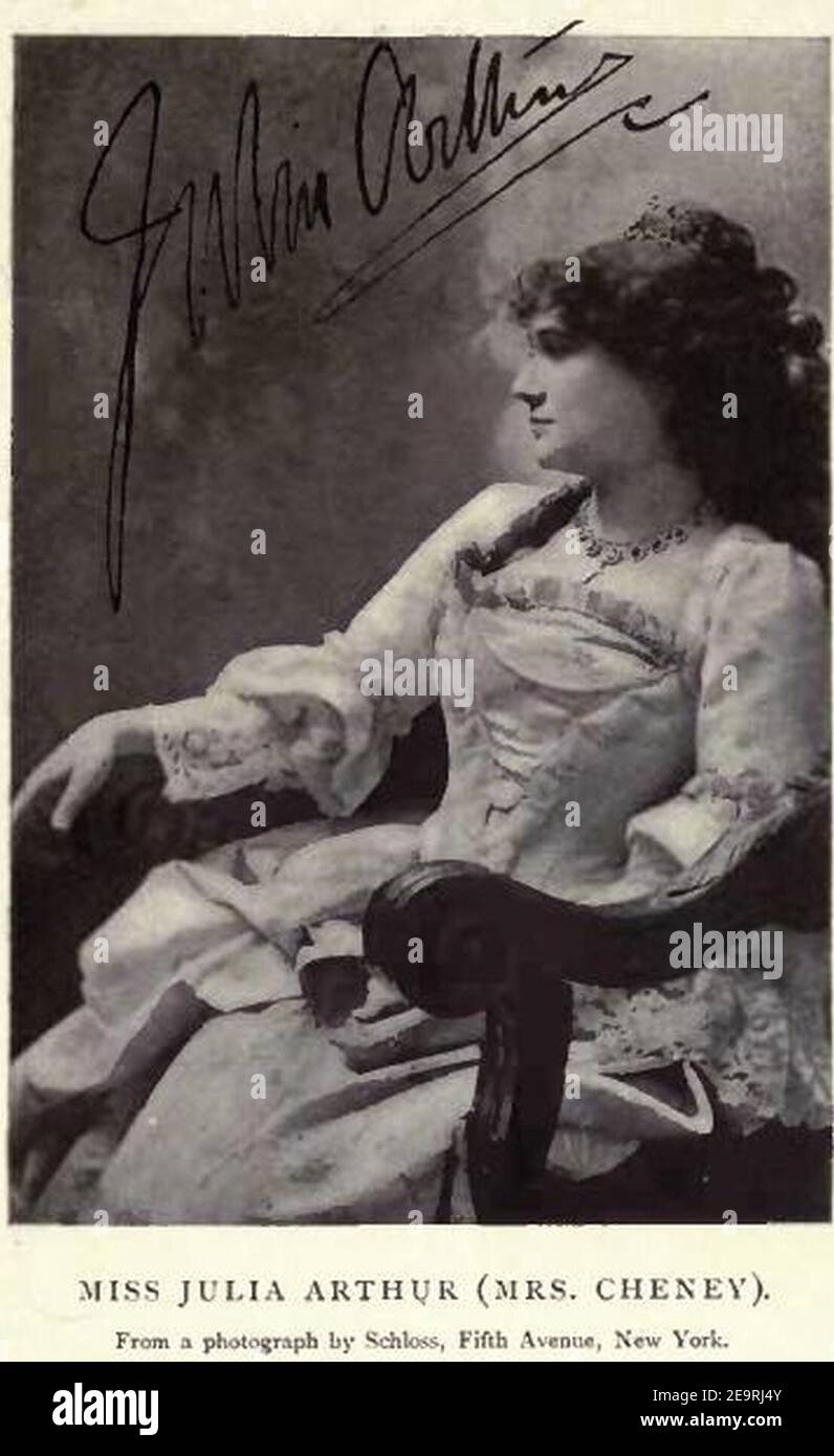 Mrs Julia Arthur Cheney by Schloss New York Stock Photo - Alamy