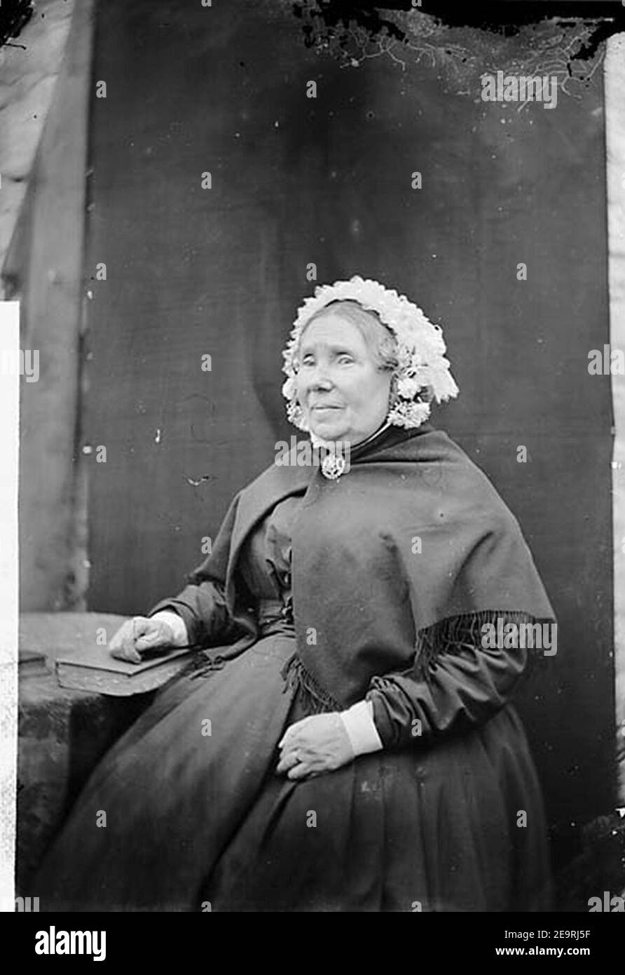 Mrs Jones, wife of Revd John Jones, Lampeter (1867 Stock Photo - Alamy
