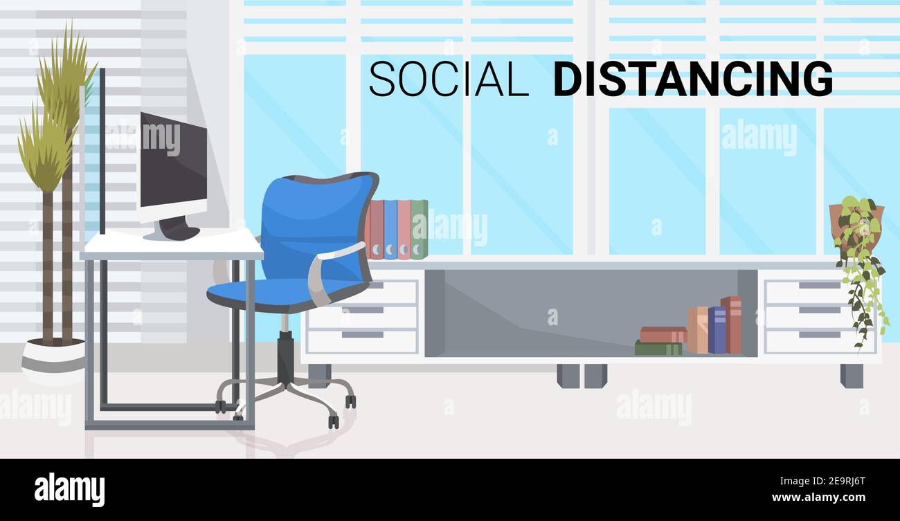 office workplace desk social distancing coronavirus epidemic protection ...