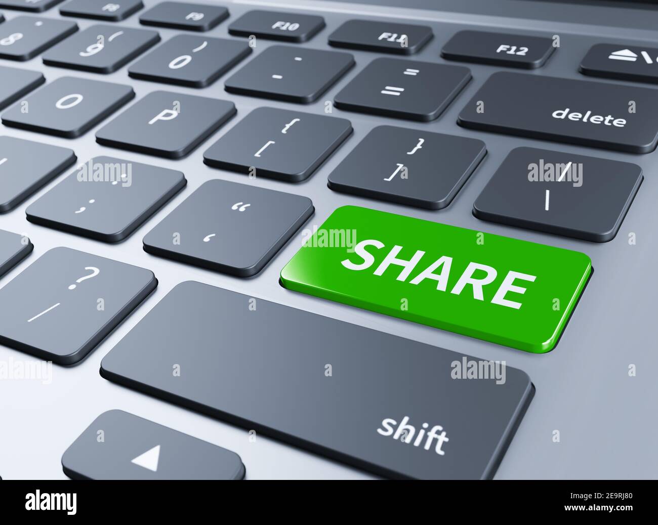 computer concepts, share button key.3d illustration Stock Photo - Alamy
