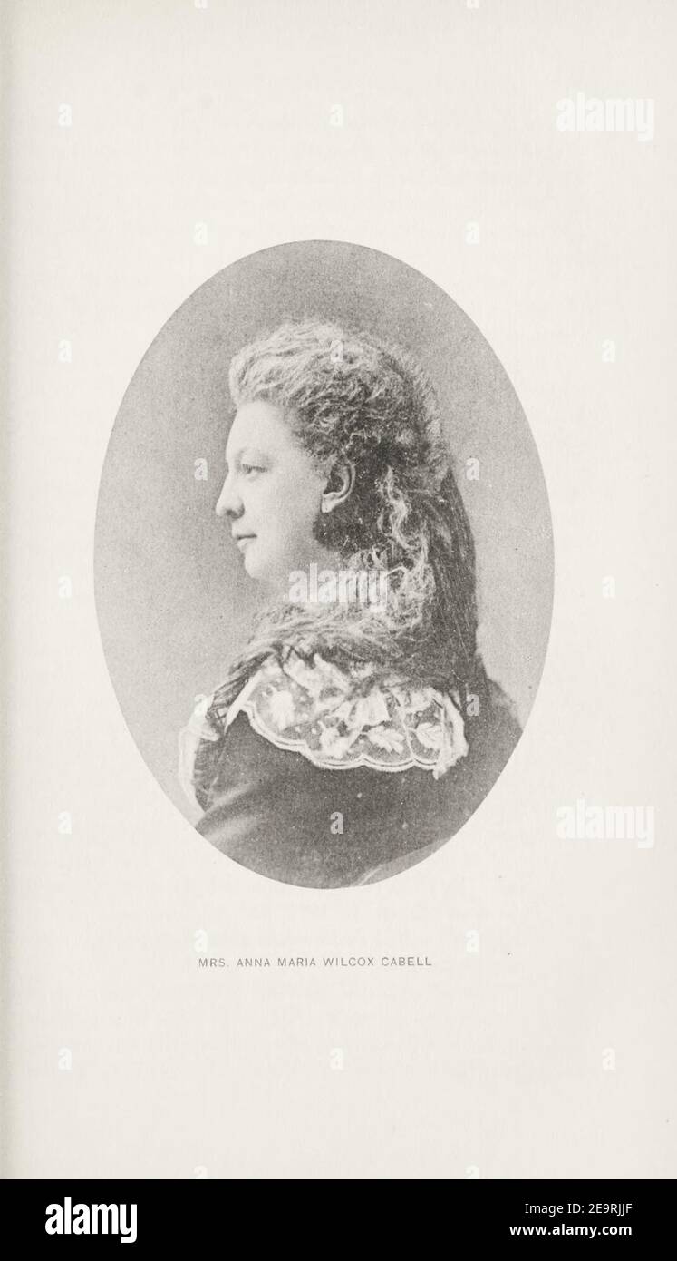 Mrs. Anna Maria Wilcox Cabell Stock Photo - Alamy