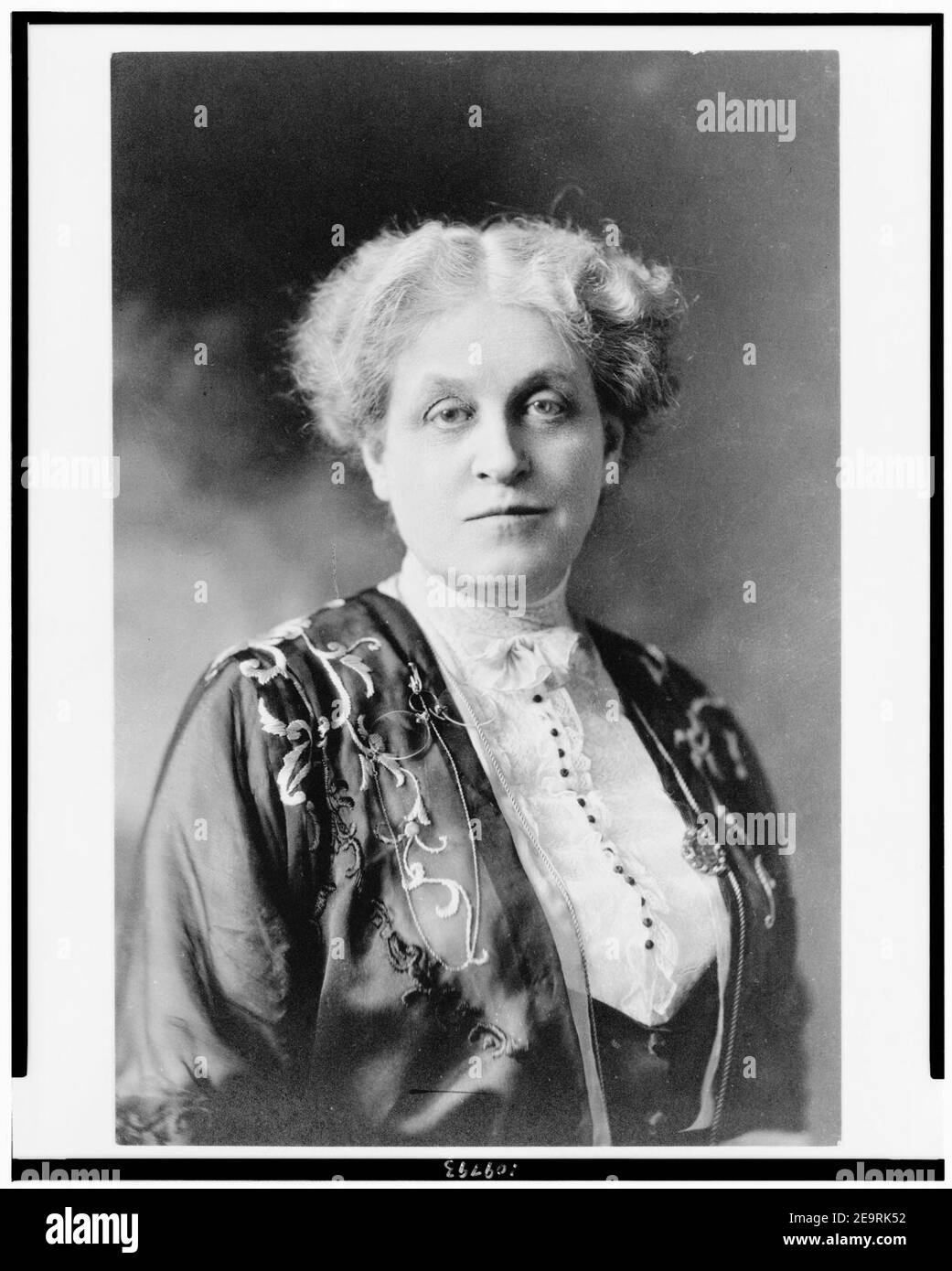 Mrs. Carrie Chapman Catt, half-length portrait, facing front Stock ...
