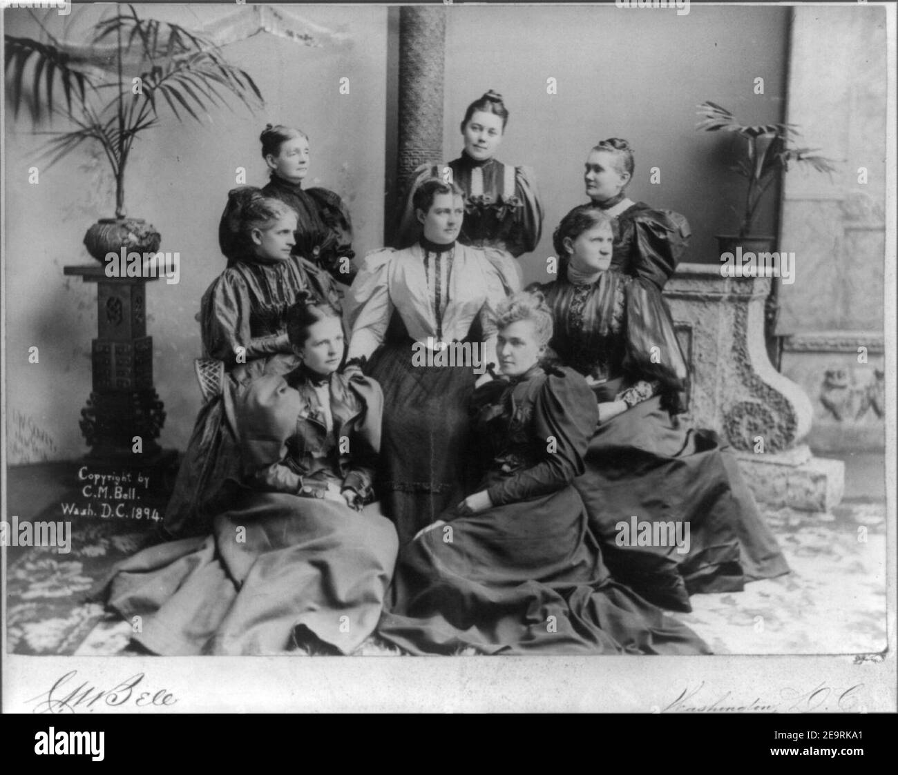 Mrs. Cleveland with ladies of the Cabinet Stock Photo - Alamy