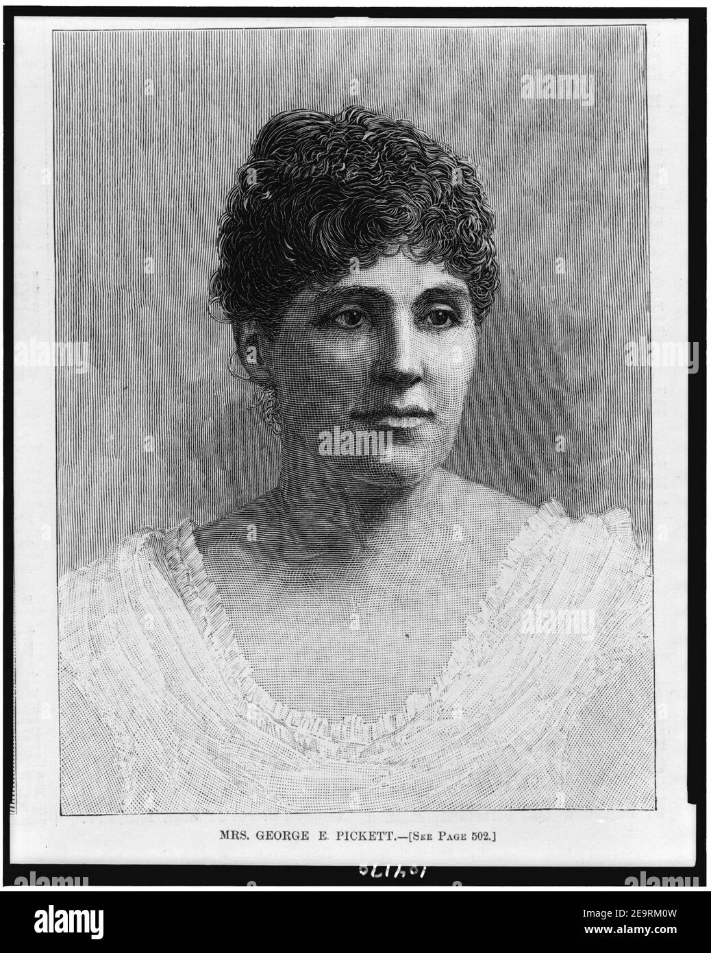 Mrs. George E. Pickett Stock Photo - Alamy