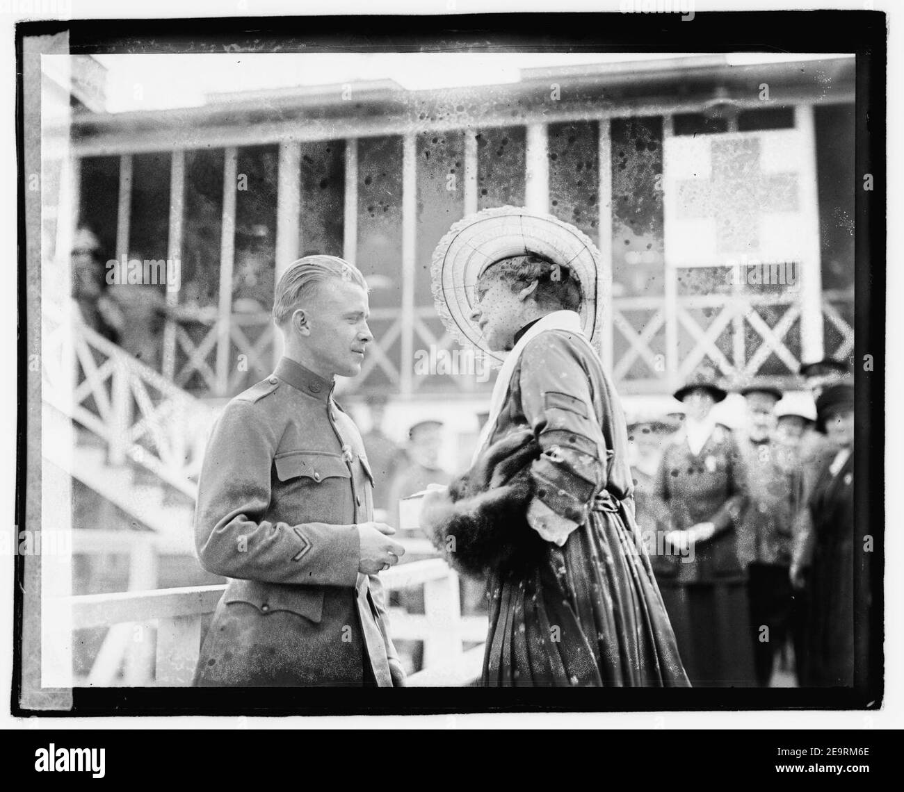 Mrs. Harding at Walter Reed Stock Photo - Alamy