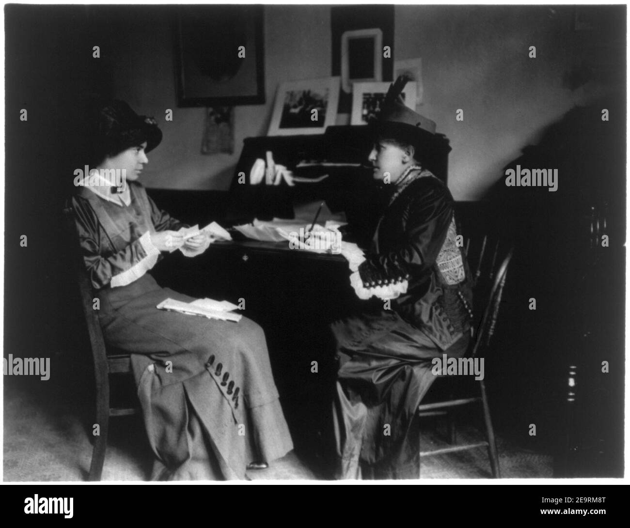 Mrs. Helen Gardener and Miss Alice Paul, seated, full-length portrait ...