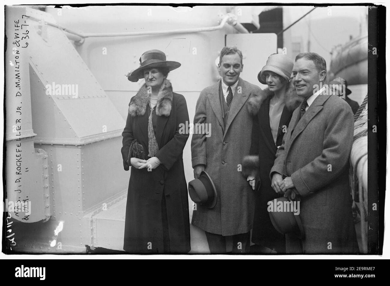 Mrs. J.D. Rockefeller Jr., D.M. Milton and wife, & Mr. J.D. Rockefeller ...