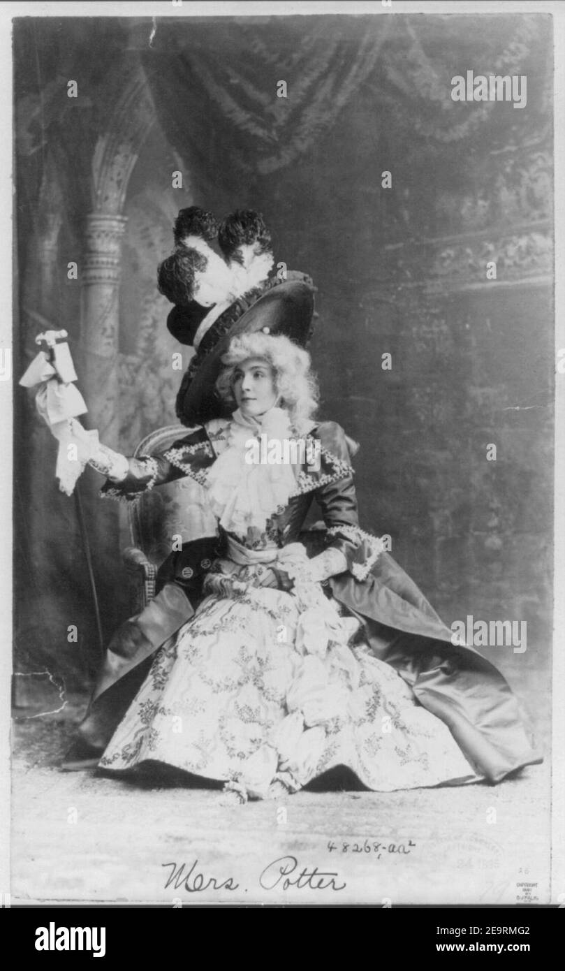 Mrs. James Brown Potter, 1859-1936 Stock Photo - Alamy