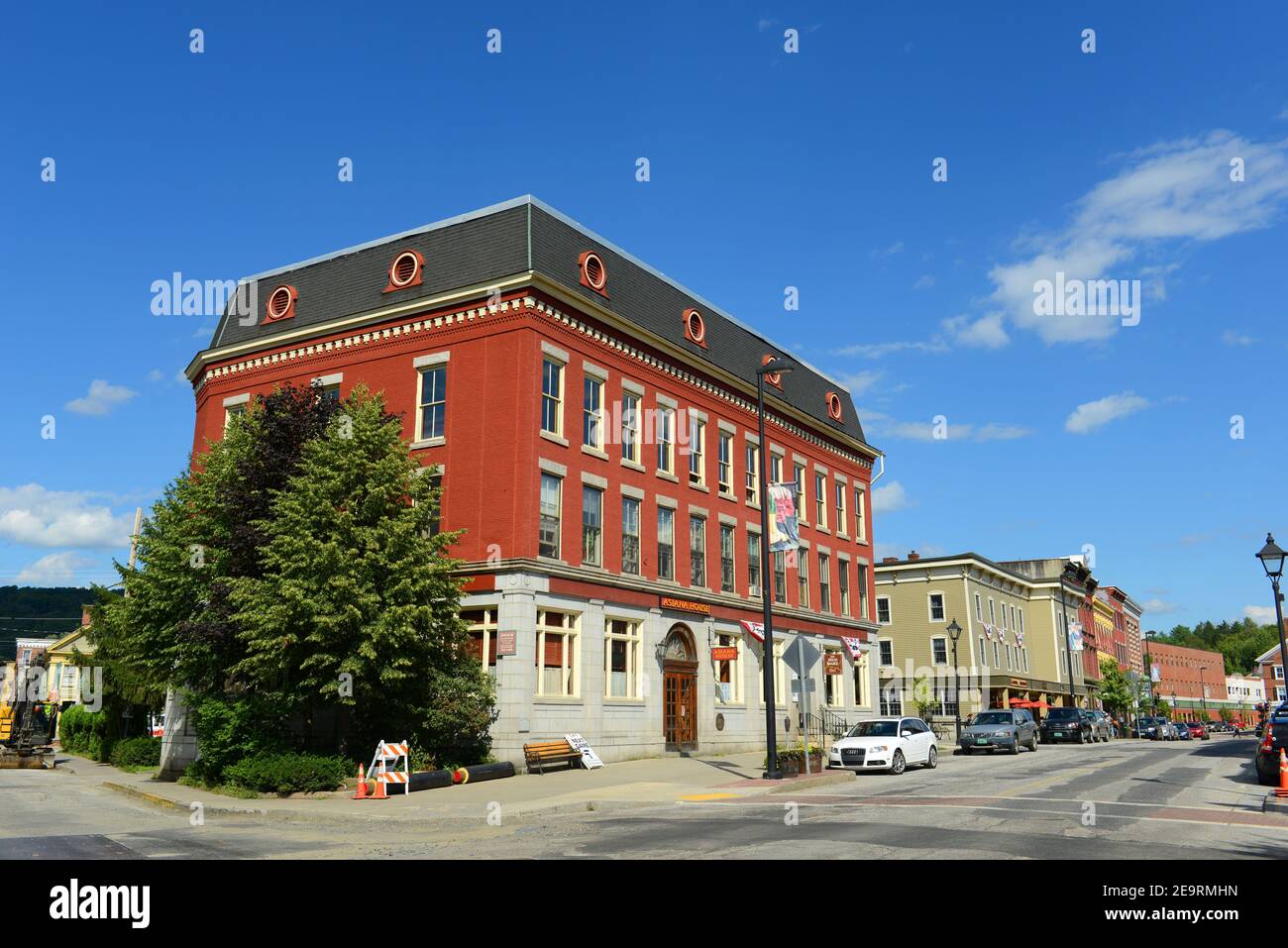 Historic downtown building on State Street in Montpelier, State of ...