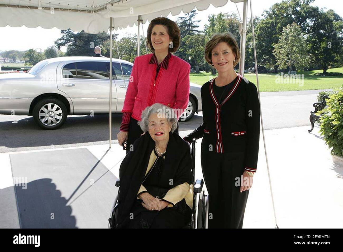 Mrs. Laura Bush Welcomes Former First Lady Lady Bird Johnson and Her ...