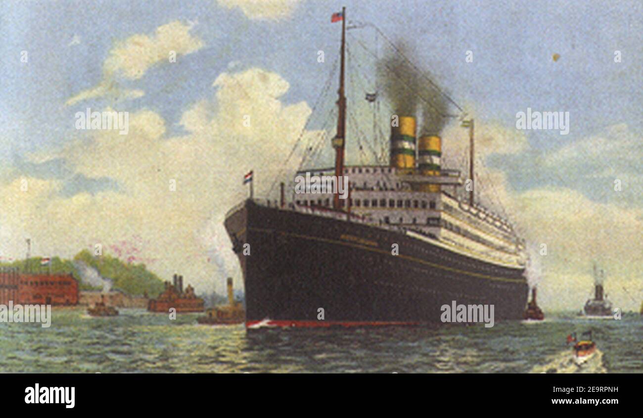 MS Rotterdam 1908 Stock Photo - Alamy