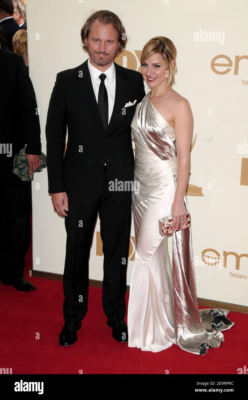 Cara Buono at the 2011 Primetime Emmy Awards at the Nokia Theatre L.A ...