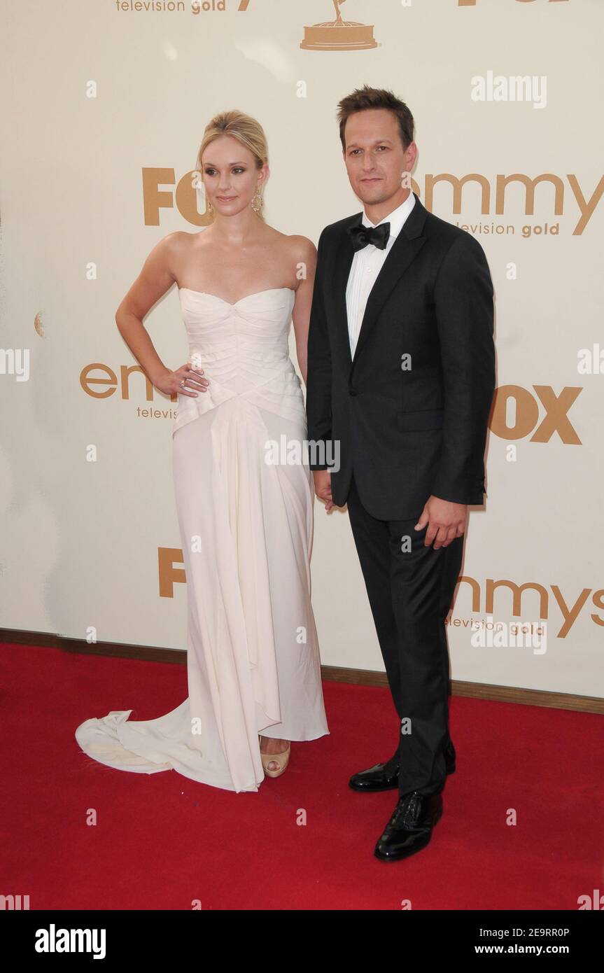 Josh Charles and Sophie Flack at the 2011 Primetime Emmy Awards at the ...
