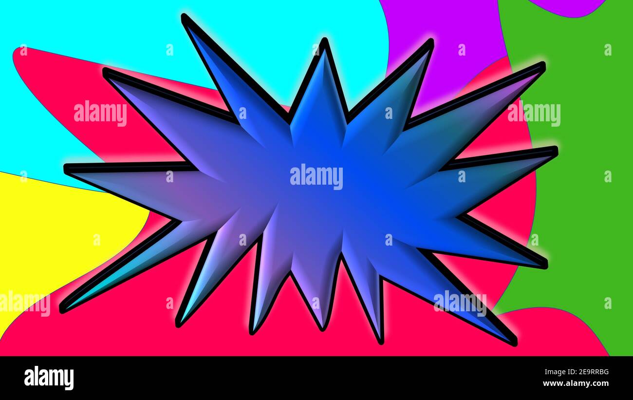 An abstract 3d burst shape background image Stock Photo - Alamy