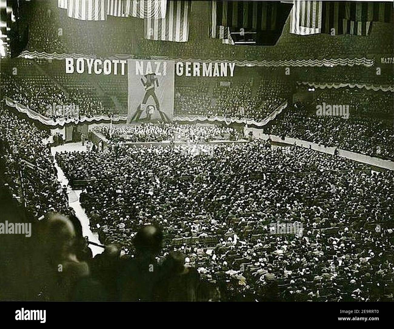 MSG III 1937 Anti-Nazi Rally Stock Photo - Alamy