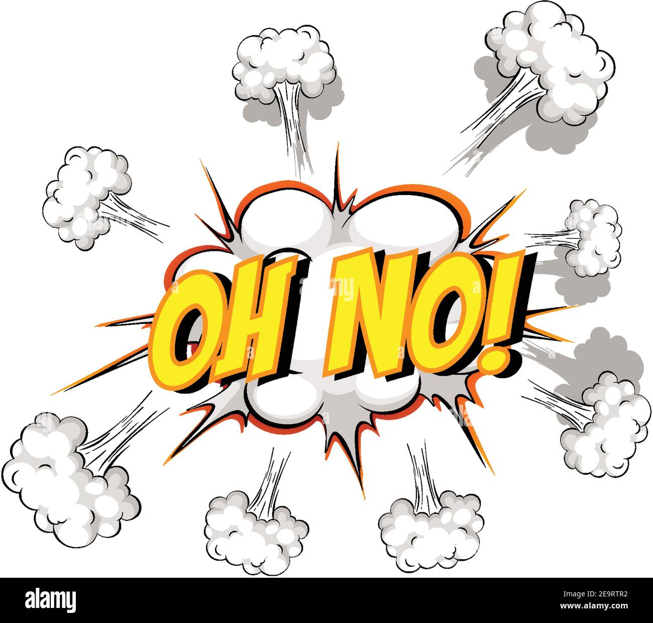 Comic speech bubble with oh no text illustration Stock Vector Image ...