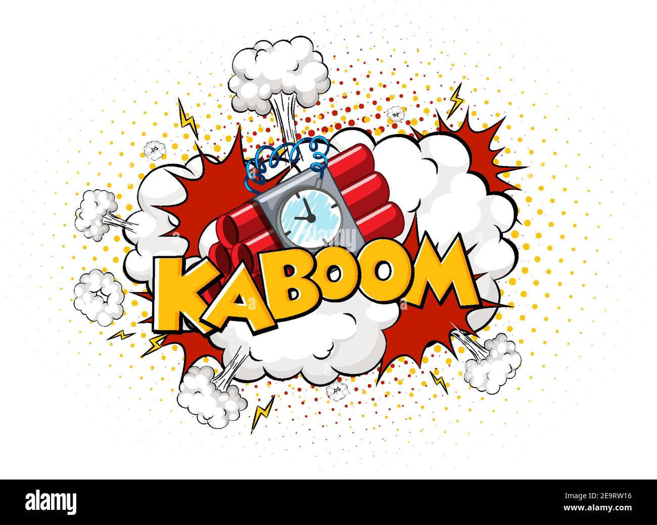 Comic speech bubble with kaboom text illustration Stock Vector Image ...