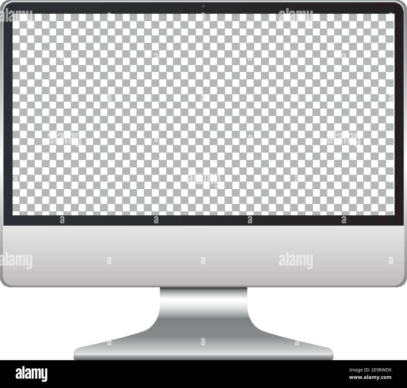 Computer display monitor isolated on white background illustration ... Computer display monitor isolated on white background illustration ...